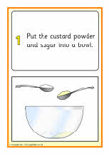 How to make custard instructions (SB7043) - SparkleBox
