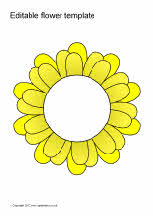 Editable coloured flowers templates (SB7066) - SparkleBox