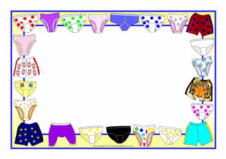 Pants A4 page borders (SB7074) - SparkleBox