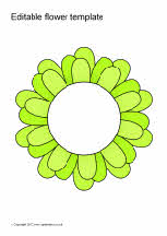 Editable coloured flowers templates (SB7066) - SparkleBox