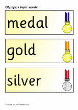 Olympic topic word cards (SB7085) - SparkleBox