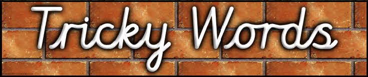 Tricky Words Wall display banners - cursive (SB7097) - SparkleBox