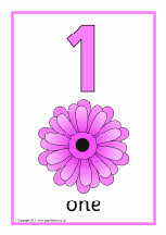 Spring number and word posters 1-20 (SB7104) - SparkleBox