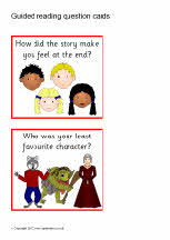 Guided reading follow-up question cards (SB7134) - SparkleBox