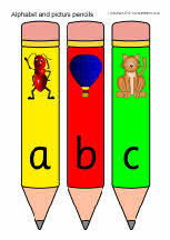 Alphabet and picture pencils (SB7150) - SparkleBox