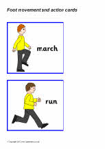Foot movement and action cards (SB7191) - SparkleBox