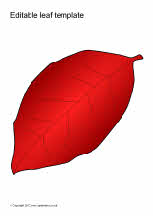 Editable leaf templates (SB7207) - SparkleBox