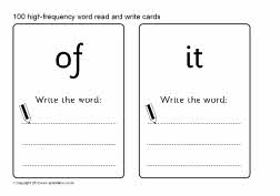 100 high-frequency word read and write cards (SB7262) - SparkleBox