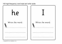 100 high-frequency word read and write cards (SB7262) - SparkleBox