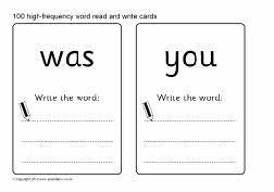 100 high-frequency word read and write cards (SB7262) - SparkleBox