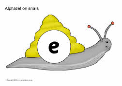 Alphabet on snails (SB7302) - SparkleBox