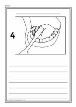 How to brush your teeth colour and write sheets (SB7314) - SparkleBox