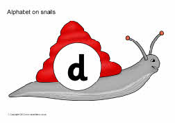 Alphabet on snails (SB7302) - SparkleBox