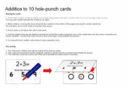 Addition to 10 hole-punch cards (SB7371) - SparkleBox