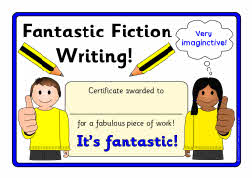 Fantastic Fiction Writing award certificates (SB7397) - SparkleBox