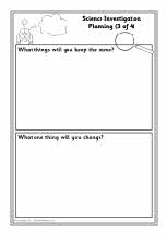 Science investigation planning sheets (SB7409) - SparkleBox