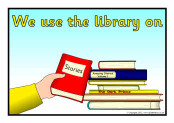 Our class library day posters (SB7414) - SparkleBox