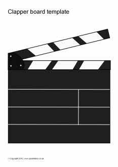 Editable clapper board templates (SB7427) - SparkleBox