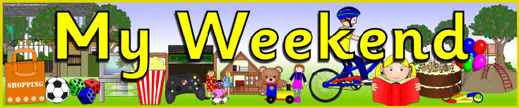 My Weekend display banner (SB7428) - SparkleBox