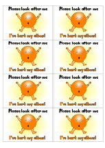 Please look after me... bump/injury stickers (SB7456) - SparkleBox