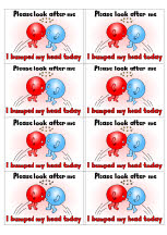 Please look after me... bump/injury stickers (SB7456) - SparkleBox