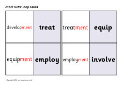 -ment suffix loop cards (SB7514) - SparkleBox