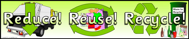 Reduce! Reuse! Recycle! display banner (SB7513) - SparkleBox