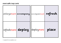 -ment suffix loop cards (SB7514) - SparkleBox