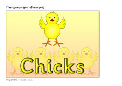 Easter-themed group signs - A4 (SB7575) - SparkleBox