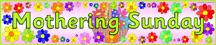 Mothering Sunday display banner (SB7559) - SparkleBox