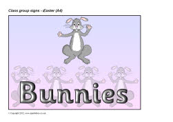 Easter-themed group signs - A4 (SB7575) - SparkleBox