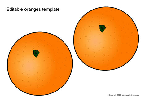 Editable oranges template (SB7557) - SparkleBox