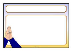 Prayer A4 page borders (SB7572) - SparkleBox