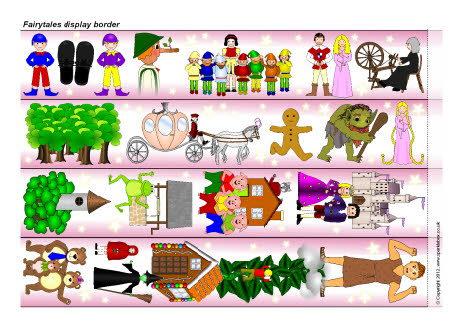 Fairytales display border (SB7597) - SparkleBox