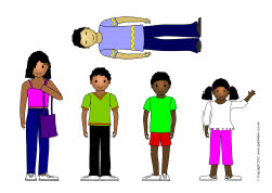 Cut-out people for height ordering (SB7598) - SparkleBox