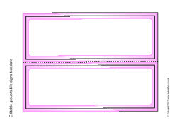 Editable coloured class group table signs templates (SB7618) - SparkleBox