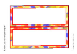 Editable class group table signs templates (SB7617) - SparkleBox