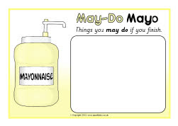 Must-Do Mustard, Catch-Up Ketchup and May-Do Mayo classroom visual aids ...