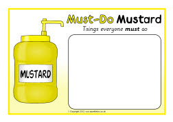 Must-Do Mustard, Catch-Up Ketchup and May-Do Mayo classroom visual aids ...