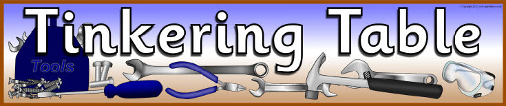 Tinkering Table classsroom banner (SB7650) - SparkleBox
