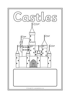 Castles editable topic book covers (SB7640) - SparkleBox