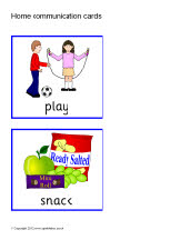 Home communication cards (SB7628) - SparkleBox