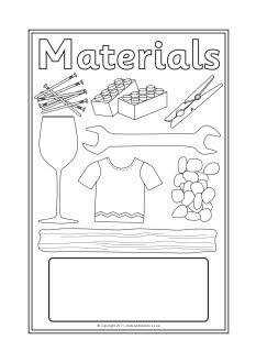 Materials editable topic book covers (SB7669) - SparkleBox