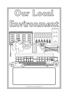 Our Local Environment editable topic book covers (SB7774) - SparkleBox