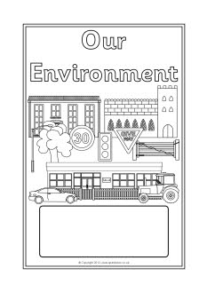 Our Environment editable topic book covers (SB7773) - SparkleBox