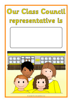 Our Class Council representative(s) is/are... editable posters (SB7756 ...