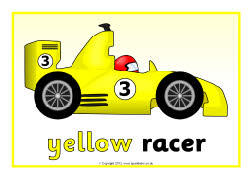 Racing car colour posters (SB7873) - SparkleBox