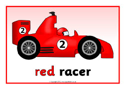 Racing car colour posters (SB7873) - SparkleBox