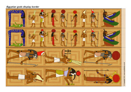 Egyptian gods display borders (SB7869) - SparkleBox