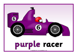 Racing car colour posters (SB7873) - SparkleBox